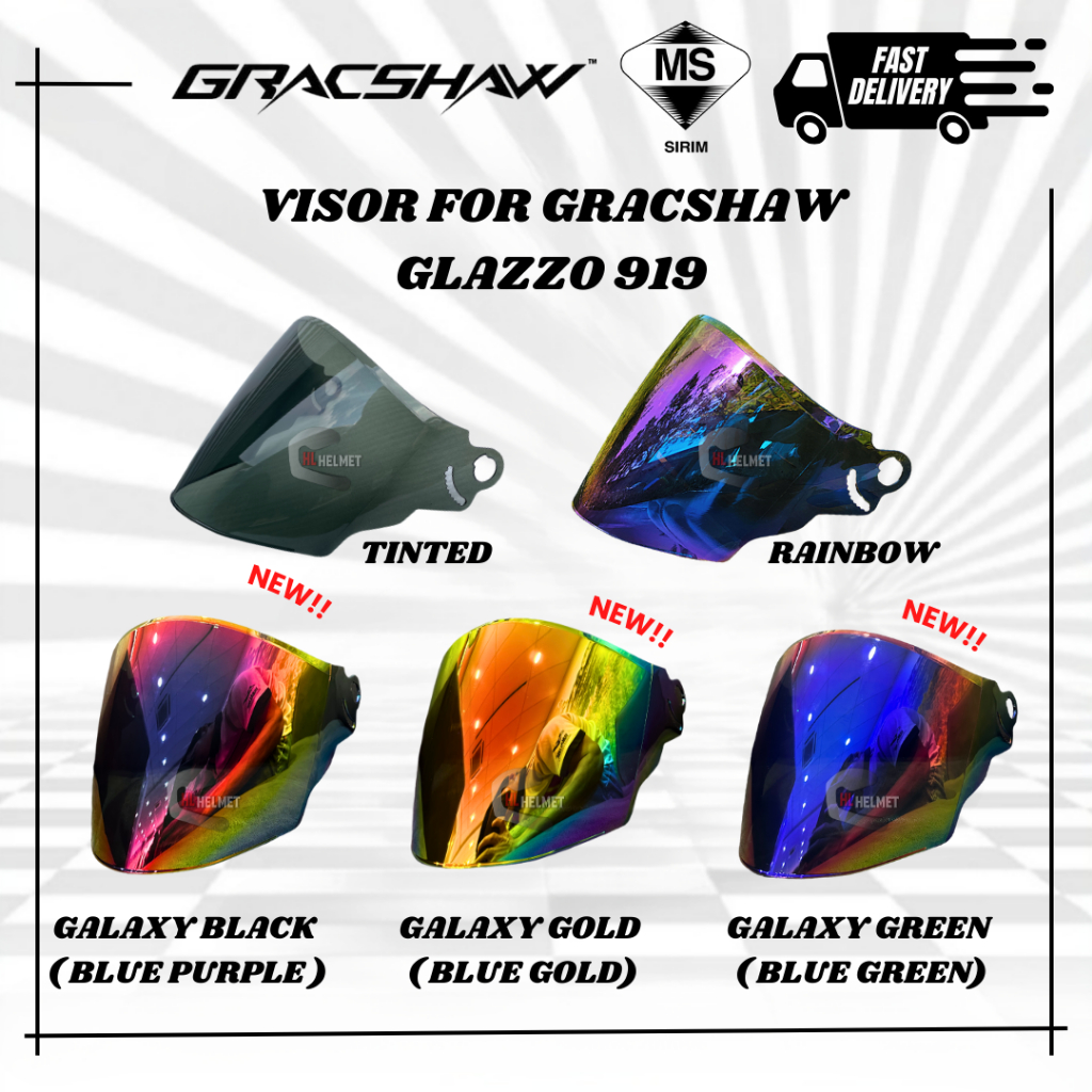 VISOR GRACSHAW GLAZZO 919 ( VISOR SIANG & MALAM GRACSHAW GLAZZO 919 ...