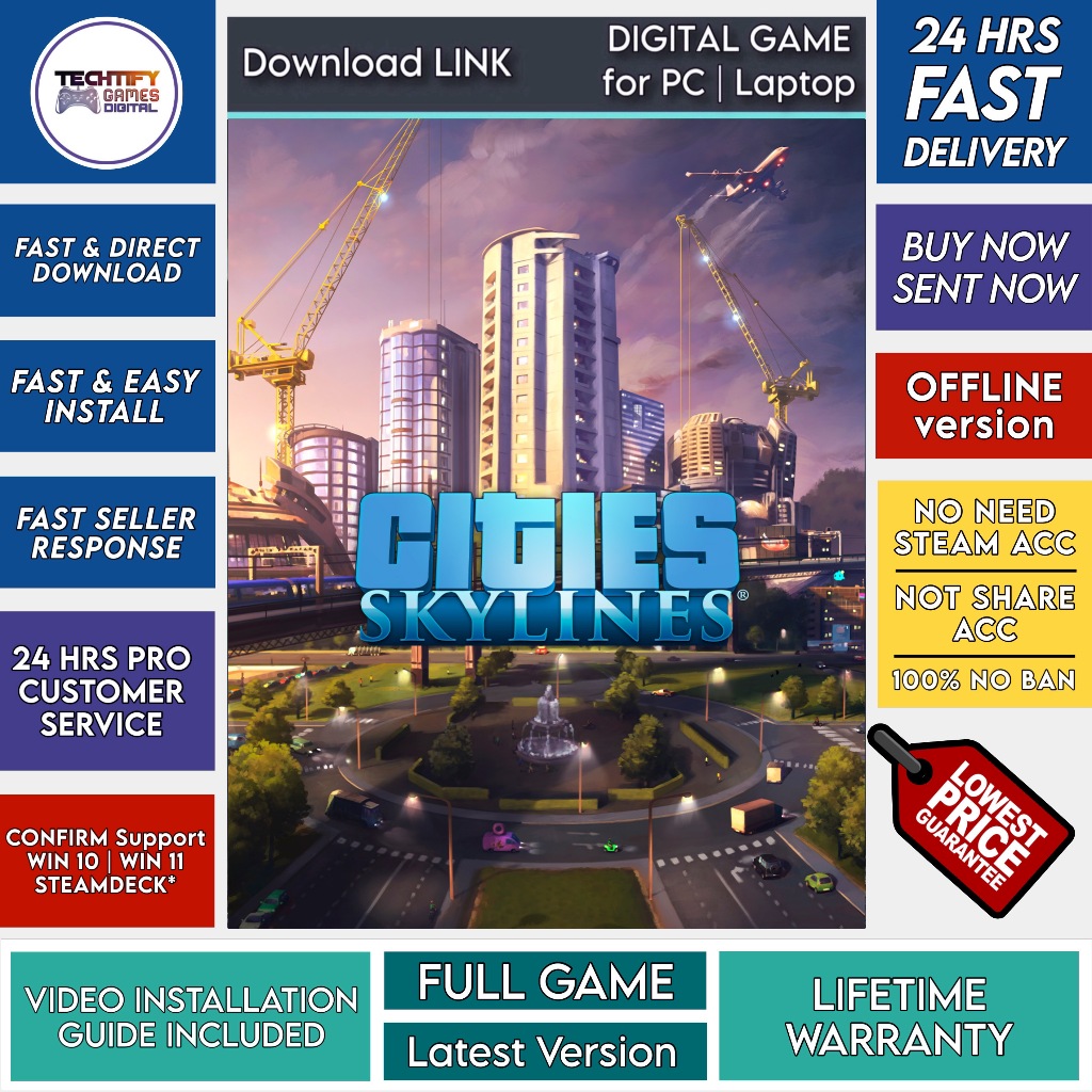 [PC Game] Cities Skylines Deluxe Edition (v1.18.1.F3 + All DLC/Bonus ...