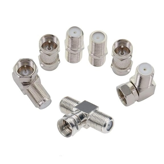 Different F Connector Type Male Female F-Type Coupler Tee Extension ...