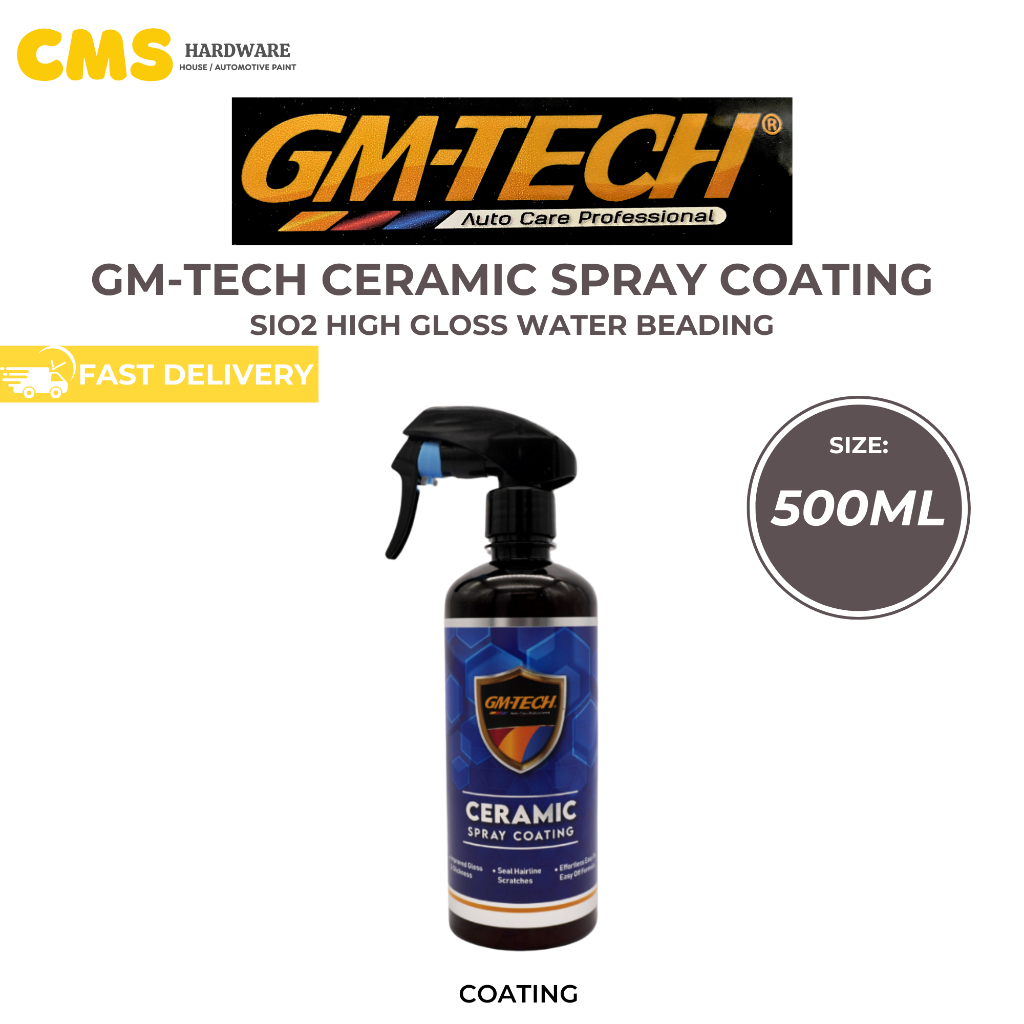 GM-TECH Ceramic Spray Coating SiO2 Quick Durable Extra Smooth High ...