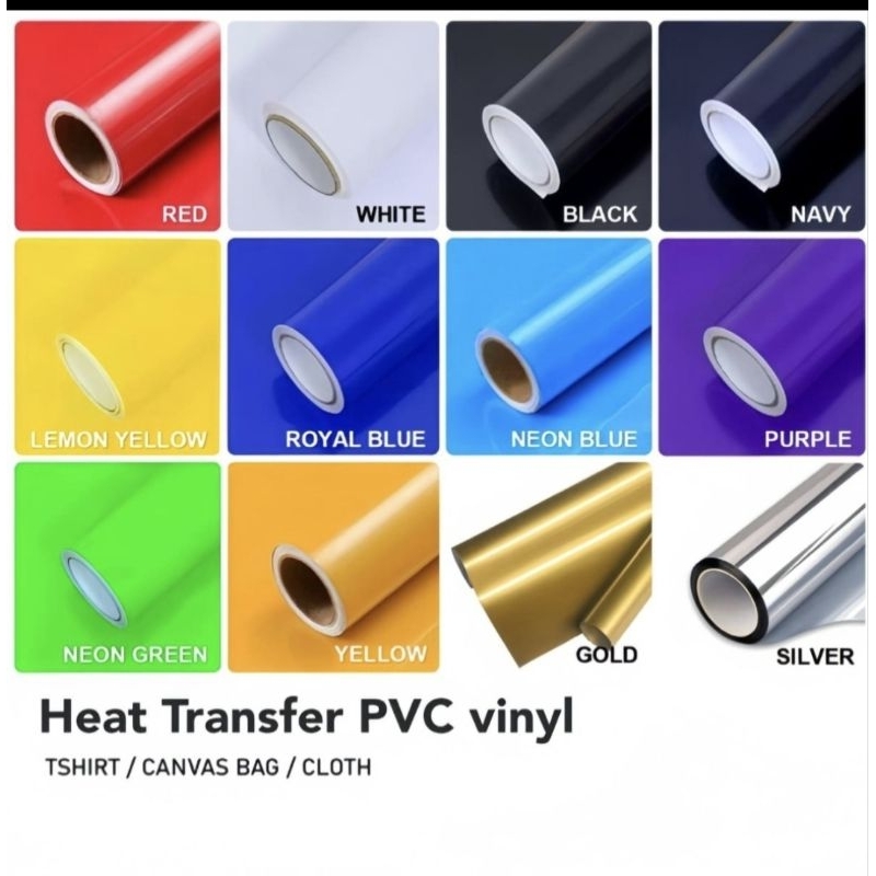 [CAMEO PVC HTV] Super Easy Peel Heat Transfer Vinyl Film [CHROME/NEON ...