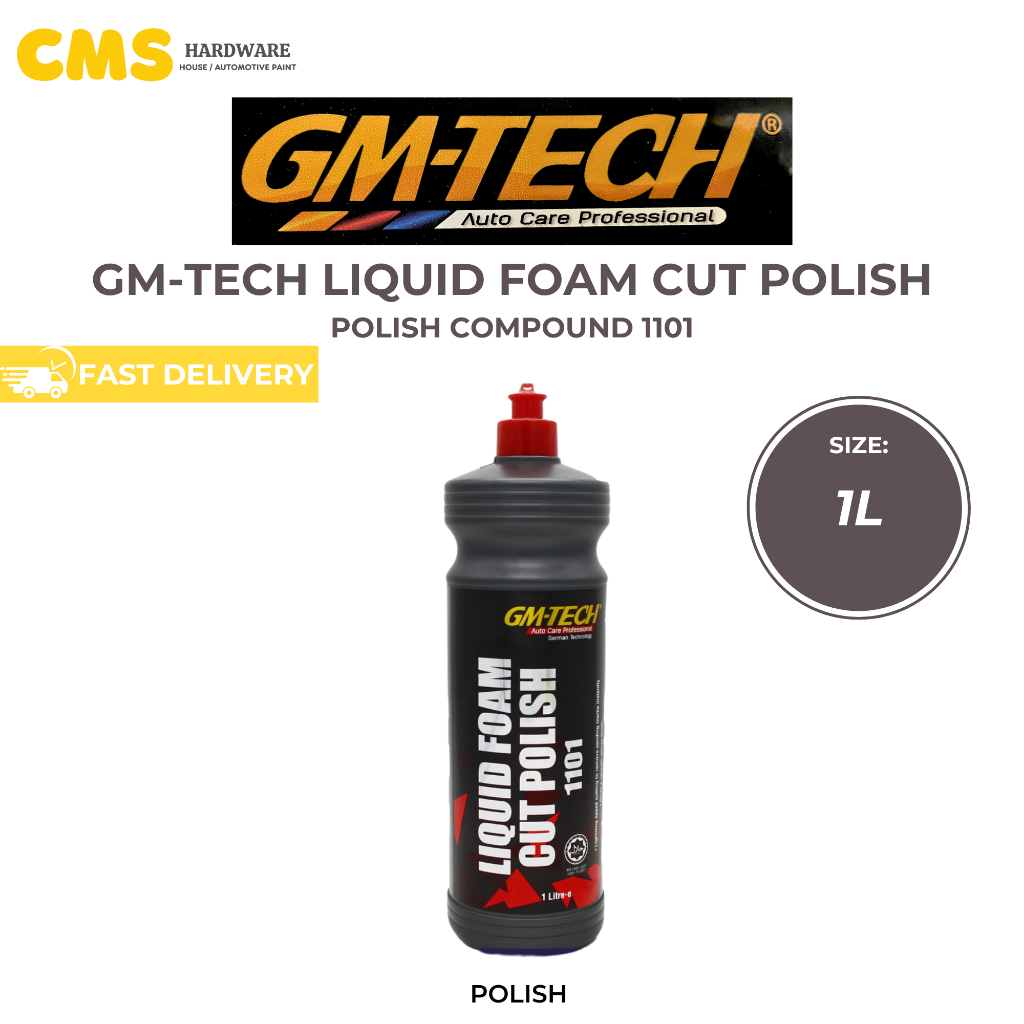 GM-TECH Liquid Foam Cut Polish Compound 1101 1L | Shopee Malaysia