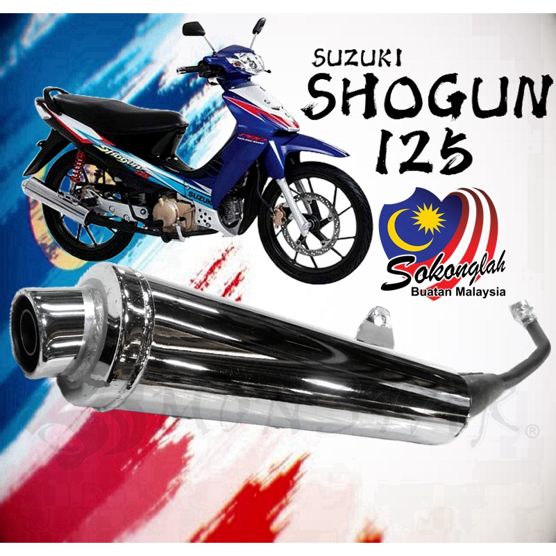 Shogun 125 Std Ekzos EJM Exhaust Ori Racing Muffler exzos exos Standard ...