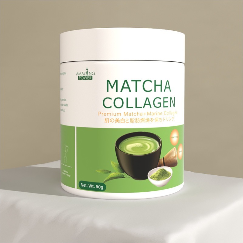 AMAZING POWER Matcha Collagen Peptides Powder Supplement, Peptides ...