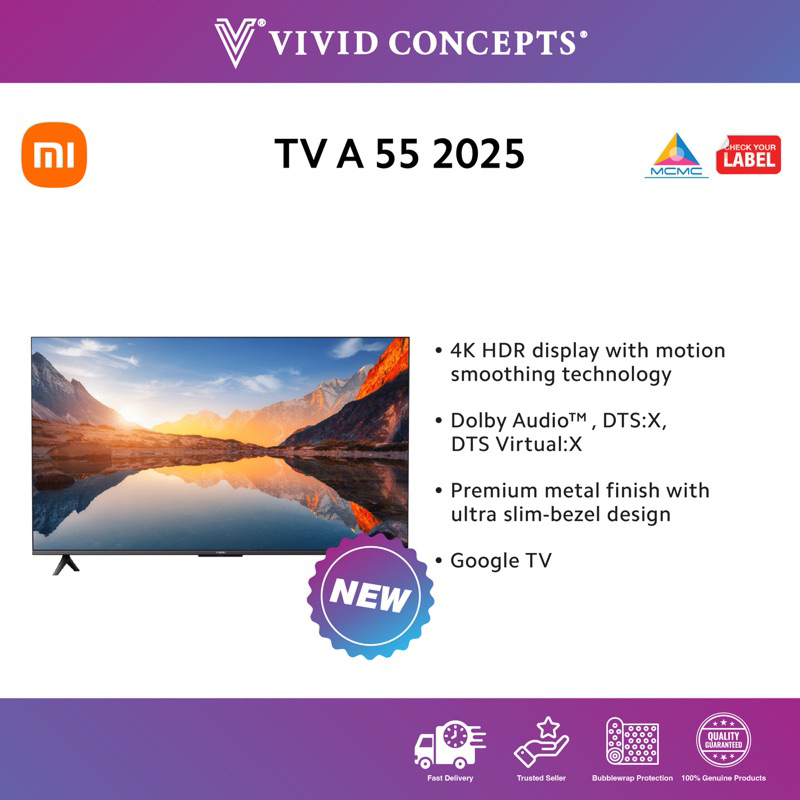 [New Arrival] Malaysia Set Xiaomi TV A 55" 2025 | Shopee Malaysia