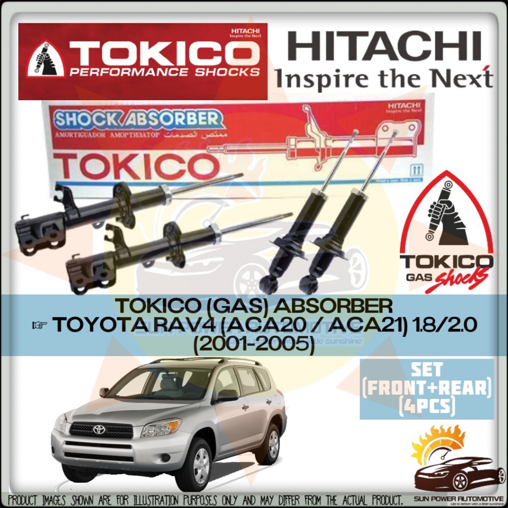 TOKICO TKC Toyota RAV4 RAV 4 ACA20 ACA21 1.8 2.0 (2001-2005) Gas Shock ...
