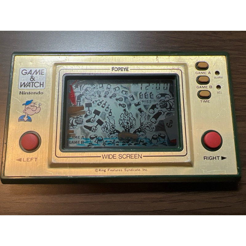 NINTENDO GAME AND & WATCH Popeye Wide Screen1981 Tested Working Direct ...