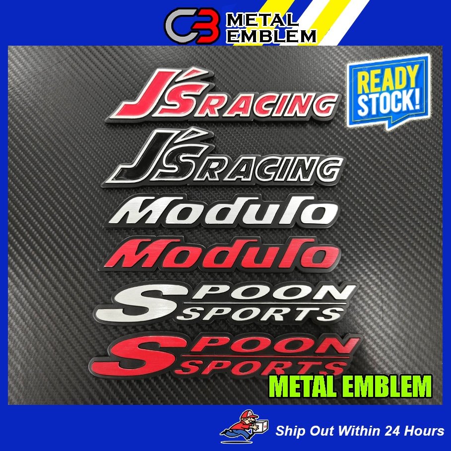 SPOON MODULO METAL EMBLEM 3D STICKER JS RACING SPOON / EB42 | Shopee ...