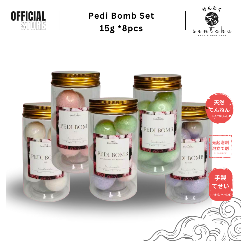 🌸SENTAKU🌸 Pedi Bath Bomb Set 15g/pcs 8pcs Set 精油球 足浴球 | Shopee Malaysia