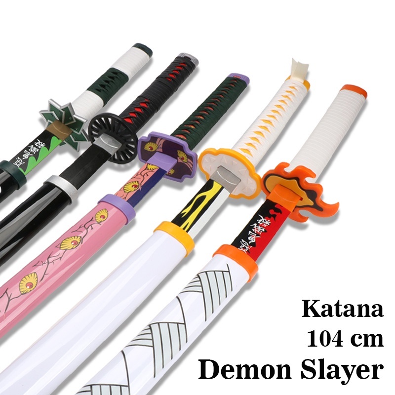 Demon Slayer Sword Sun Wheel Sword Wooden ABS Japan Anime Cosplay ...