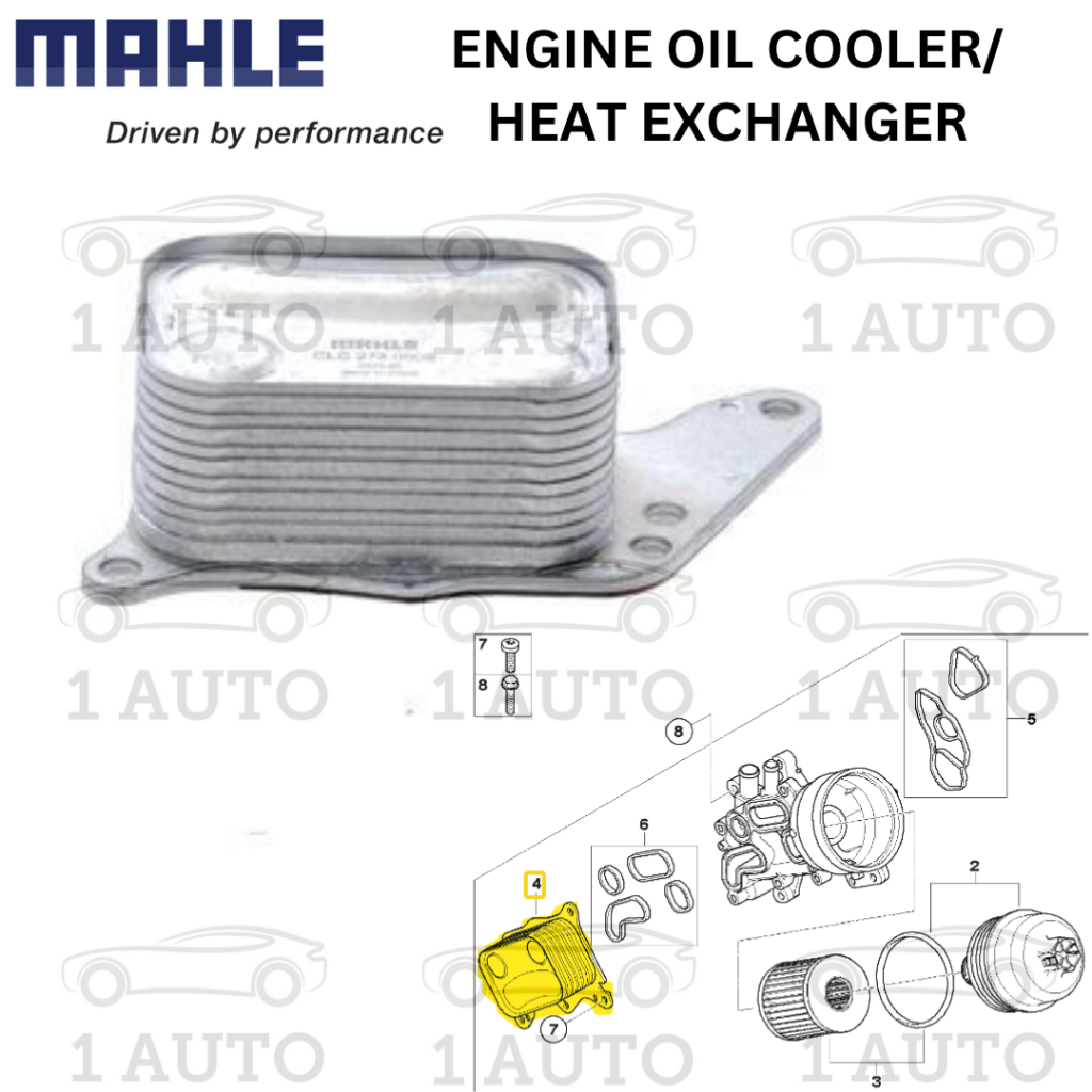 MAHLE GERMANY ENGINE OIL COOLER HEATEXCHANGER MINI COOPER R56 | Shopee ...