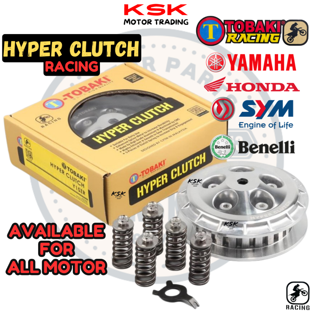 【8.8 SALE】TOBAKI RACING HYPER CLUTCH FULL SET LC135 Y15 Y125 RXZ EX5 ...