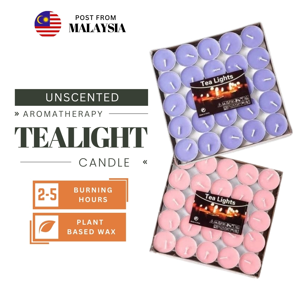 Tealight Candle for Aromatherapy Oil Burner Unscented Tealight Candle ...