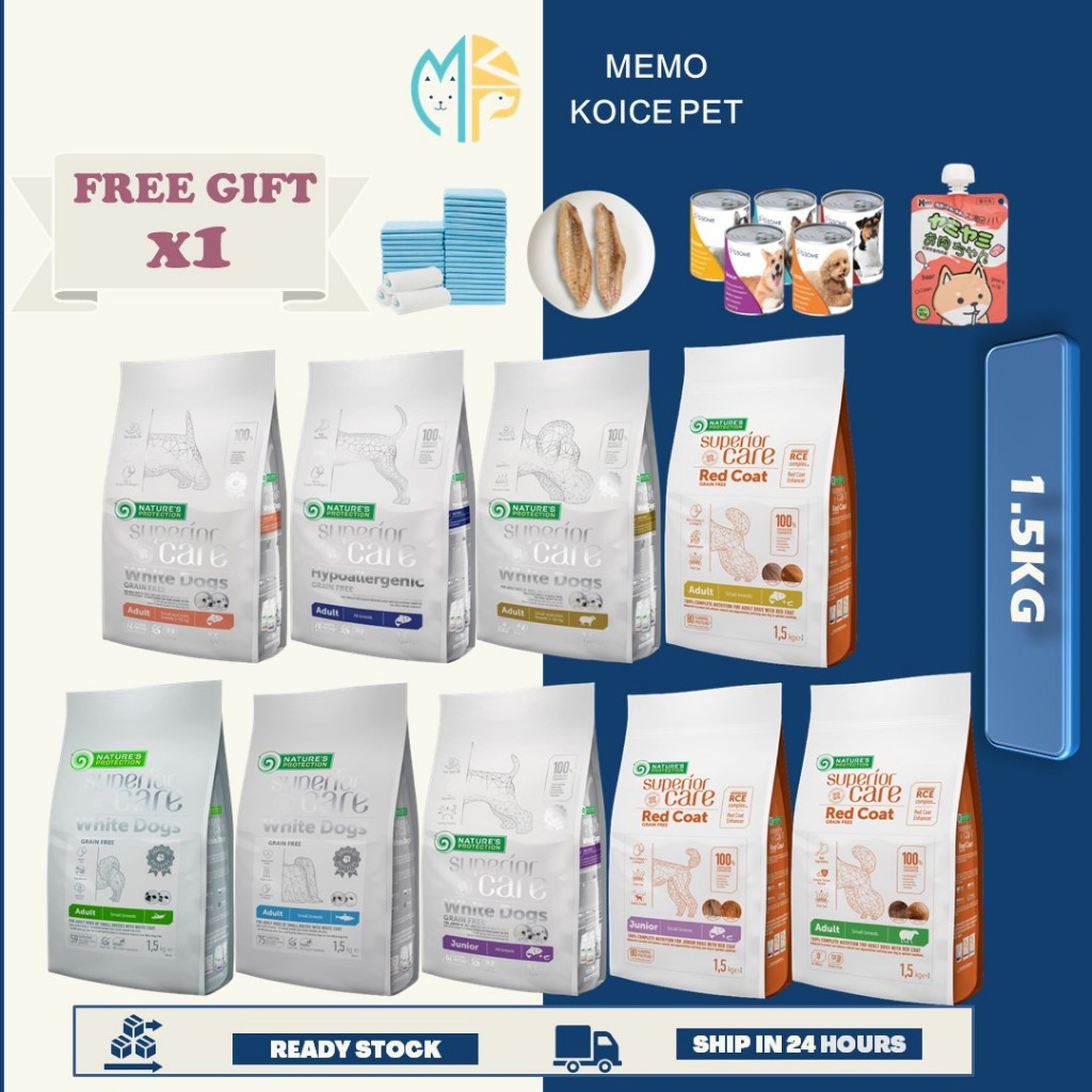 [1 FREE GIFT FREE SHIPPING] Nature's Protection Superior Care White Dog ...