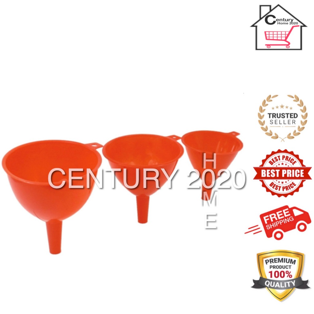 Kitchen Plastic Funnel Cooking Funnel Transfer Small Medium Large Size ...