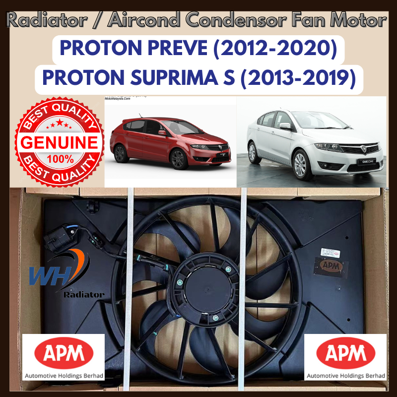 100% ORIGINAL APM PROTON PREVE / PROTON SUPRIMA S Radiator Fan Motor ...