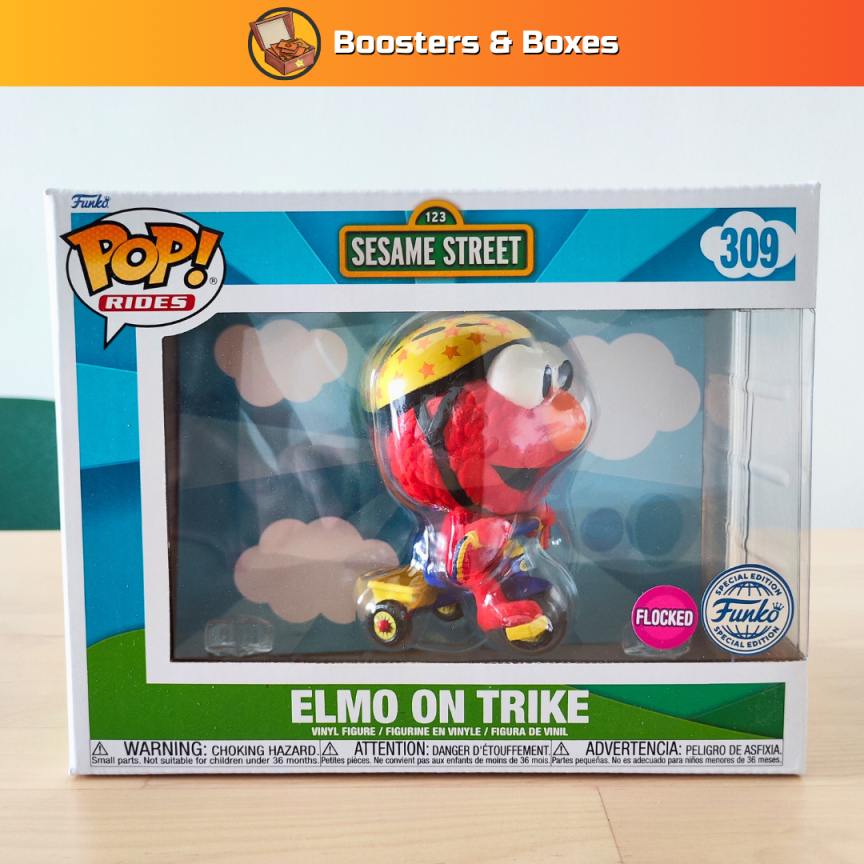 Funko Pop! Rides - Sesame Street - Elmo on Trike #309 (Flocked) [Special Edition] | Shopee Malaysia