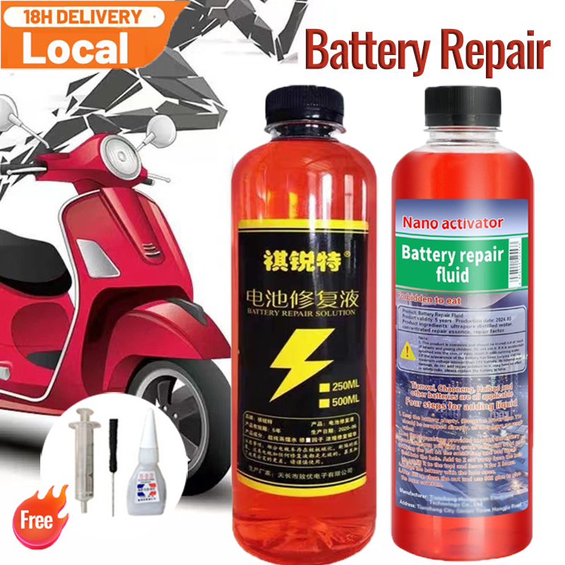 【ready stock】500mlCar battery water Battery acid water Battery repair ...