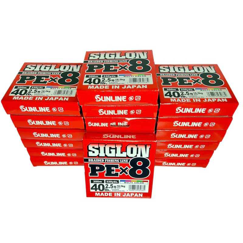 SUNLINE SIGLON PE X8 BRAIDED 40LBS 300METER MULTICOLOR MADE IN JAPAN | Shopee Malaysia