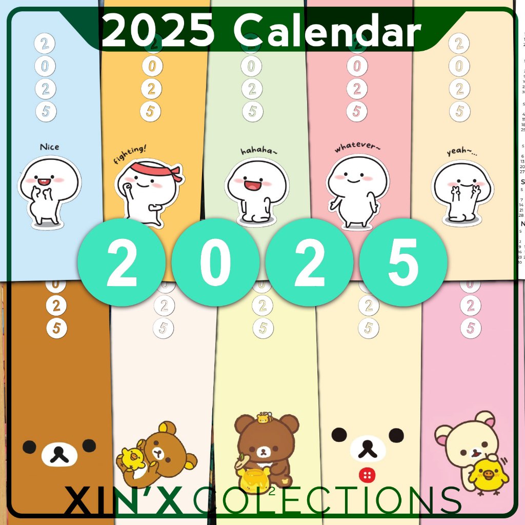 🇲🇾 Bookmark Calendar Kalendar Murah 2025 精美书签日历 Gift Card Thank You ...