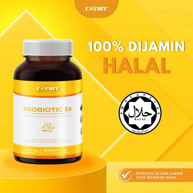 Excare Probiotic 5x formula probiotic dan prebiotic | Shopee Malaysia