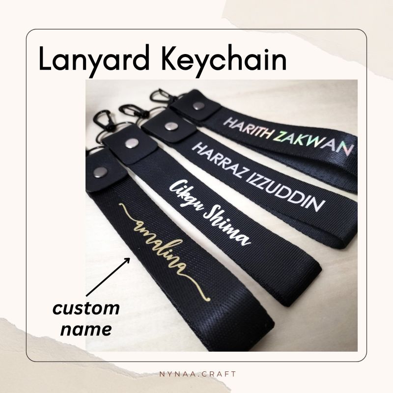 PERSONALIZED LANYARD KEYCHAIN | LANYARD KEYCHAIN NAME | KEYRING ...