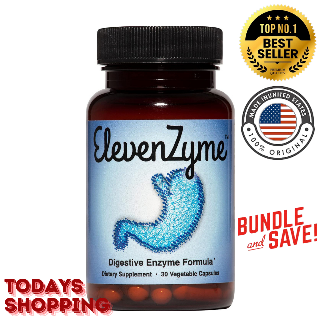 NUTREANCE ELEVENZYME - Natural Digestive Enzyme Supplement - Made in ...