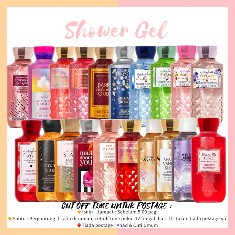 BBW SHOWER GEL 💯ORIGINAL, READY STOCK, MURAH | Shopee Malaysia