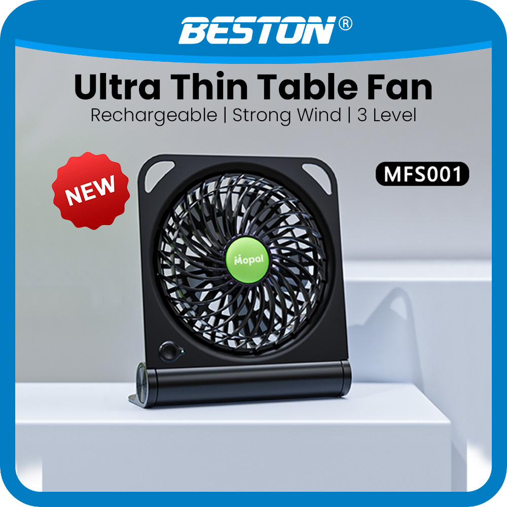 Beston Kipas Meja Ultra Nipis USB Dicas Gantung atau Berdiri Motor Kuat ...