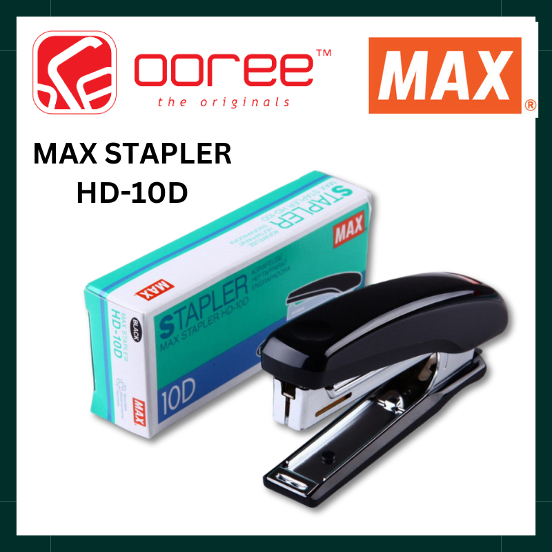 MAX STAPLER HD-10D STANDARD STAPLER NO.10-1M FIT 2-20 SHEETS OF PAPER ...