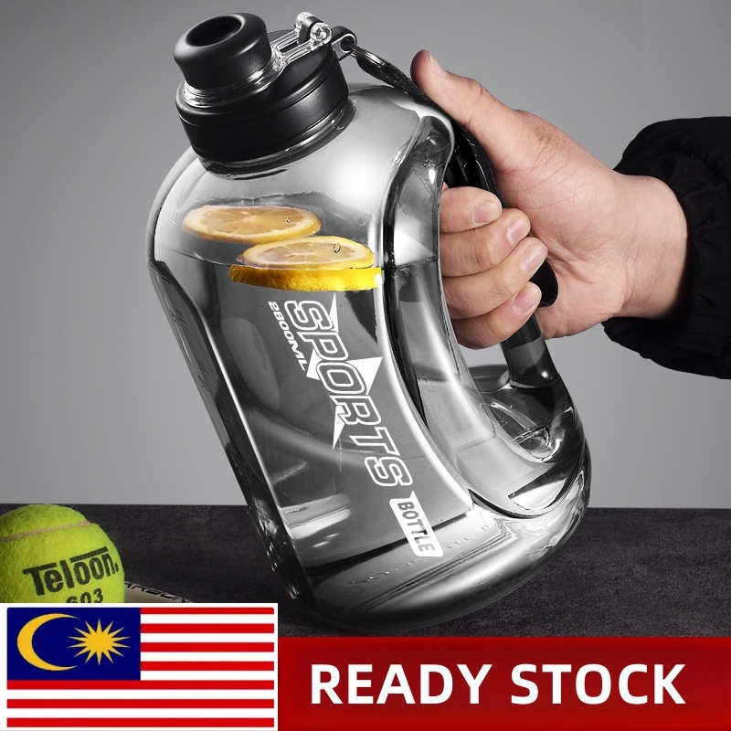 1.8L/2.8L Oversized Water Bottle Big Fitness Sport Gym Water Botol BPA ...