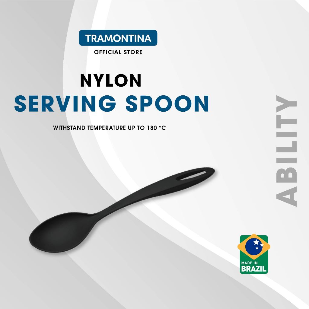 TRAMONTINA Nylon Serving Spoon Heat Resistant | Ability | Shopee Malaysia