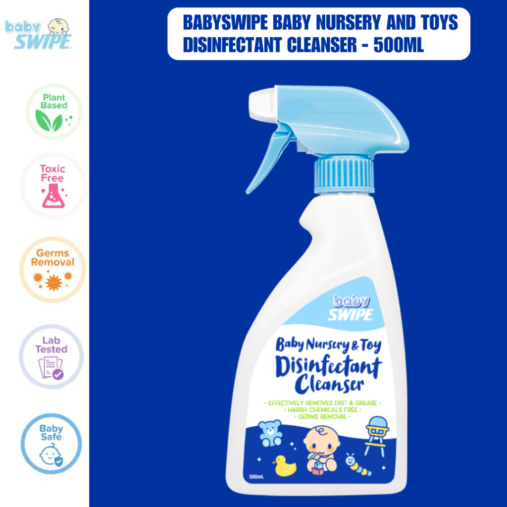 babySWIPE Nursery and Toy Disinfectant Cleanser 500ml/ Baby Toy ...