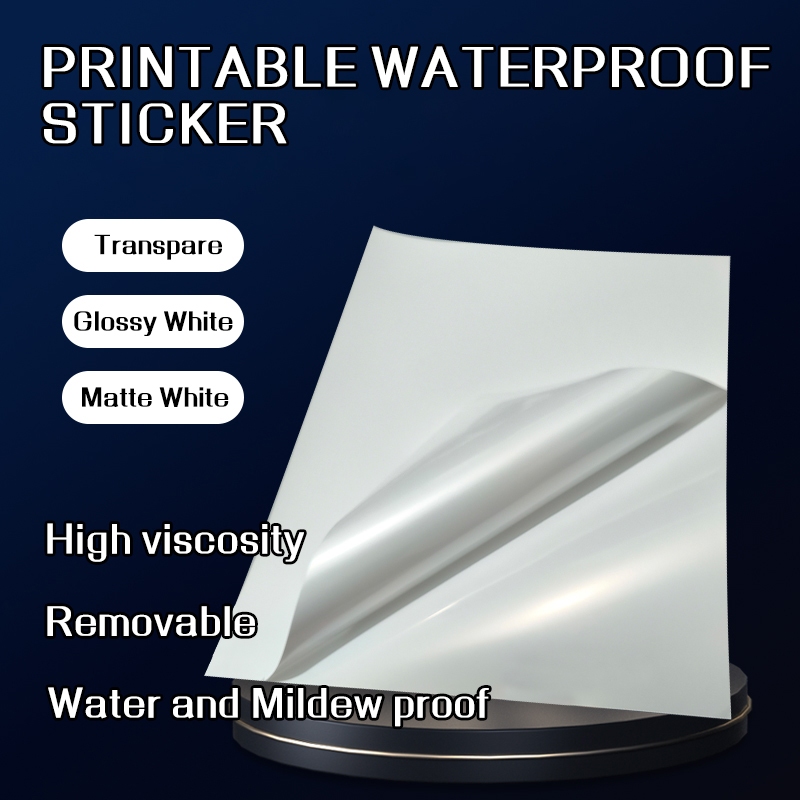 Vinyl Inkjet Sticker A4 Size Self Adhesive Paper sticker Inkjet Printer ...