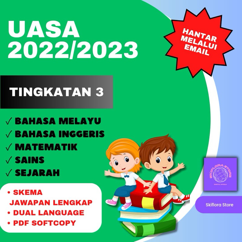 [SS278] UASA 2022/2023 Tingkatan 3 DLP Dwibahasa Latihan Sekolah Menengah Secondary Exam Paper ...