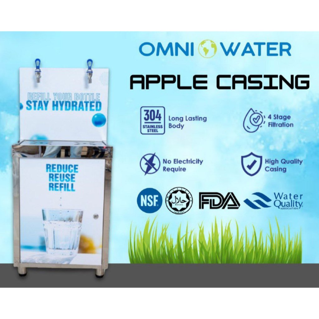 APPLE WATER COOLER DOUBLE FOUNTAIN WITH ROOM TEMPERATURE ONLY | Shopee ...