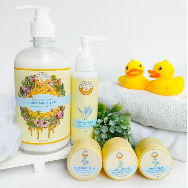 Honey & Olive Baby - Sensitive Skin Therapy Set | Shopee Malaysia