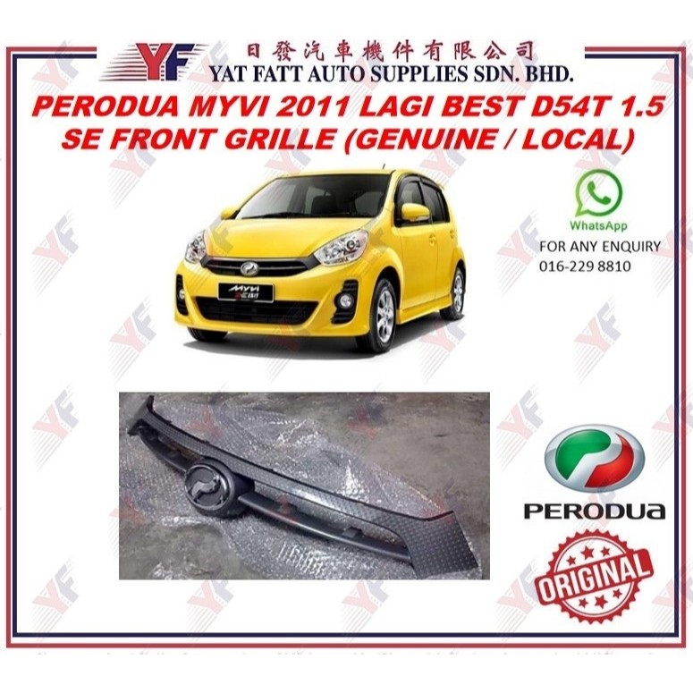 PERODUA MYVI LG.B 2011 D54T 1.5 SE FRONT GRILLE / DEPAN SALONG (GENUINE ...