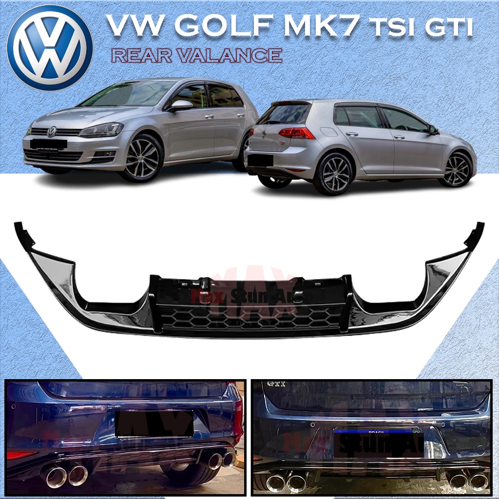 VOLKSWAGEN GOLF MK7 TSI GTI REAR VALANCE FOR QUAD TIP VW GOLF 7 TSI 1.4 ...
