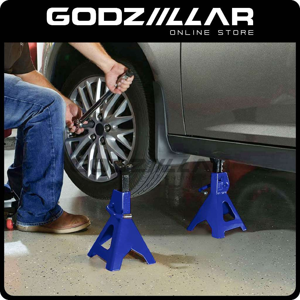 (Godziillar) 3 Ton Heavy Duty Jack Stand With Safety Lock Car Jack Jack ...