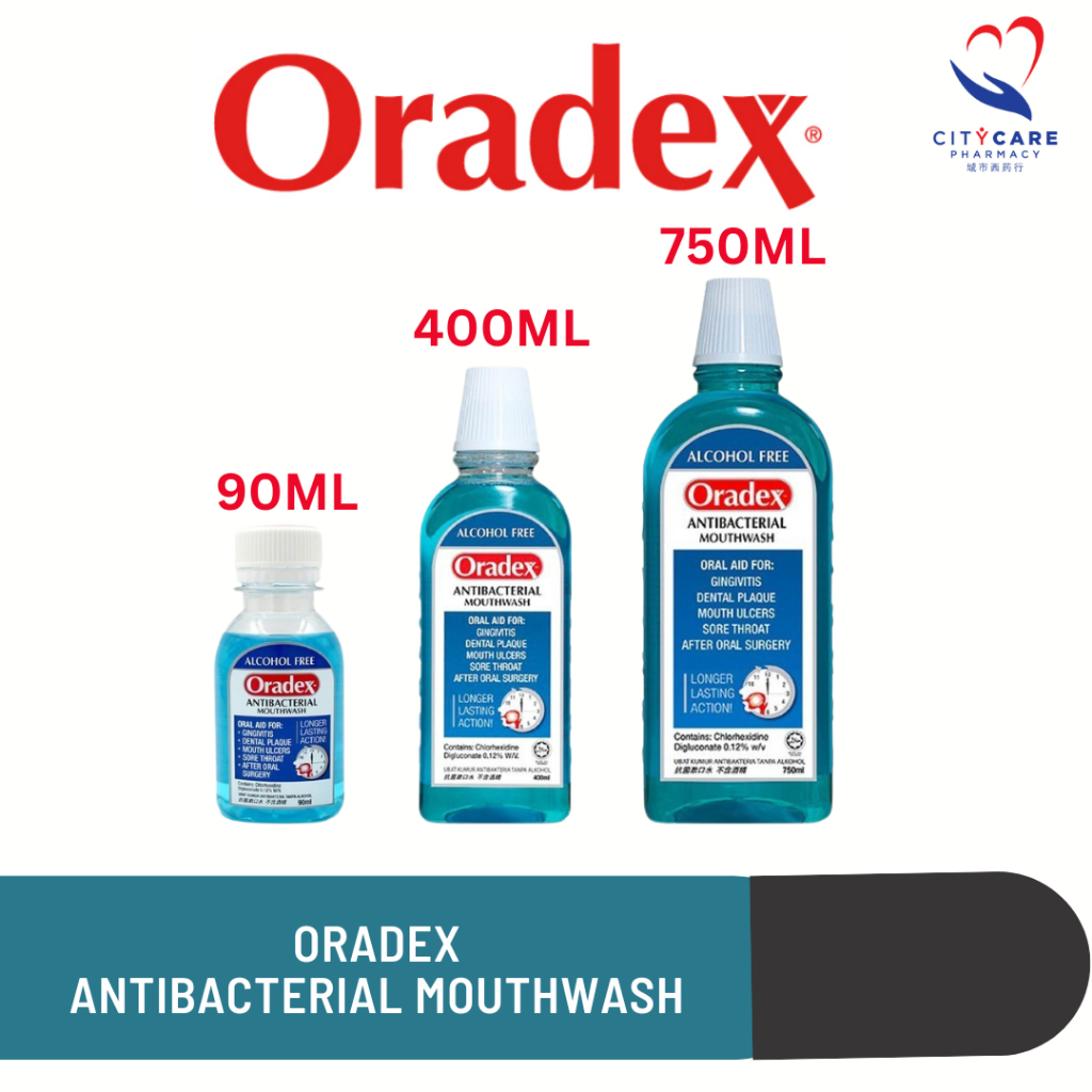 ORADEX Antibacterial Mouthwash | Shopee Malaysia