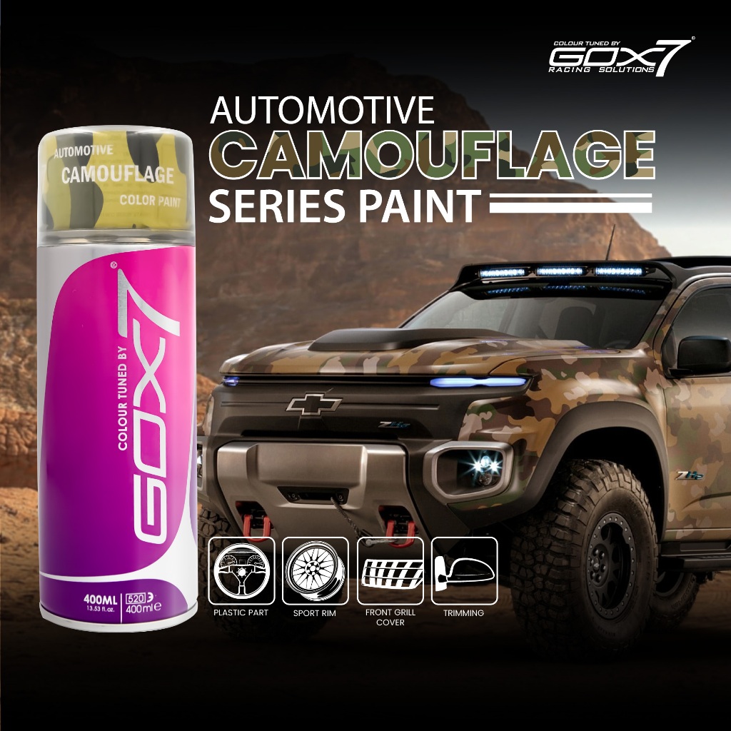 Gox7 Automotive Camouflage Color Effect Series 400ml Aerosol Spray ...