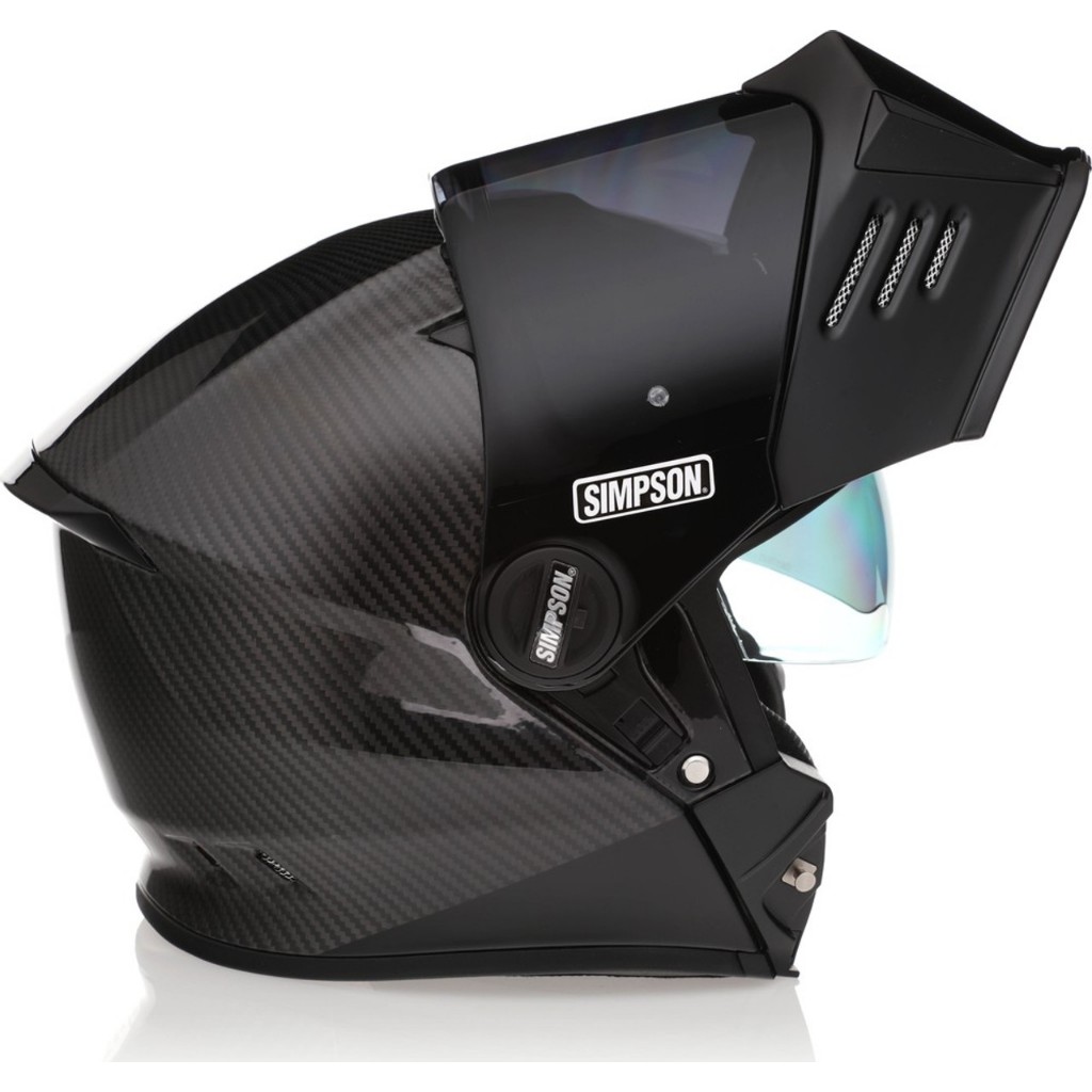 SIMPSON MOTORCYCLE MOD BANDIT HELMET - CARBON FIBER front matte ...