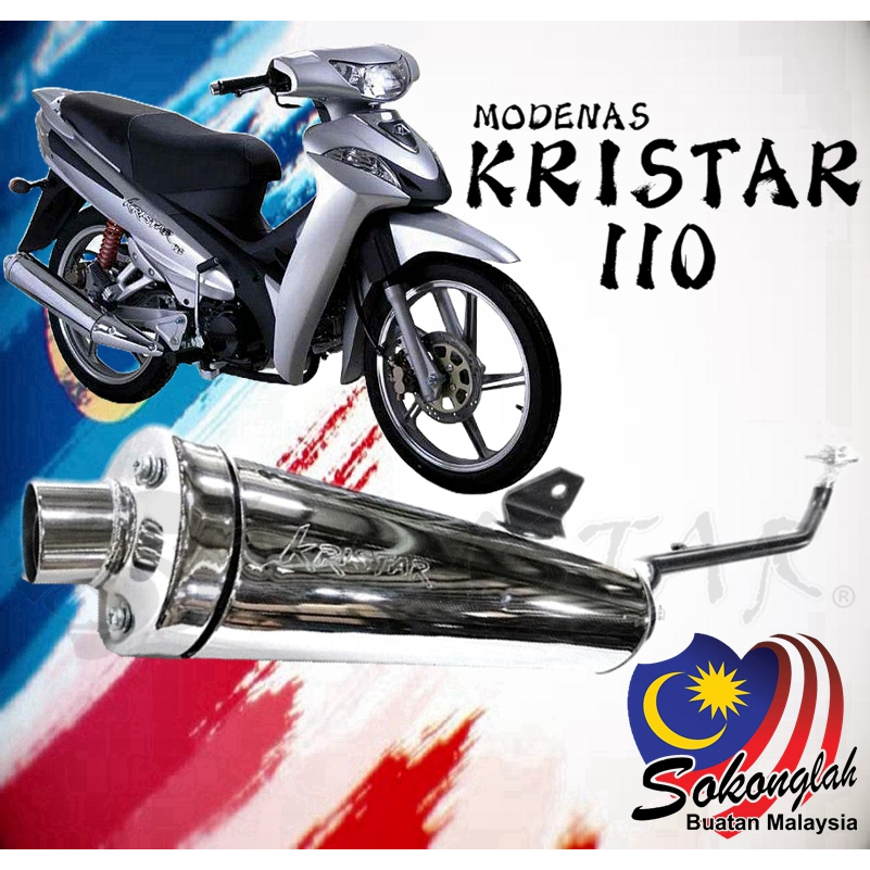 KRISTAR 110 Exhaust Pipe Std Ekzos racing kriss ori motor EJM Standard ...