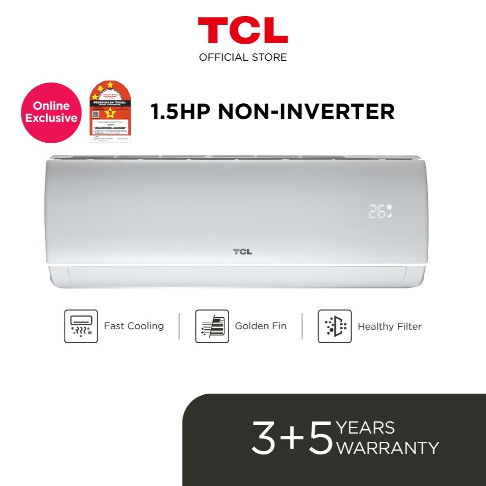 TCL 1.5HP Non-Inverter Air Conditioner R32 Online Exclusive Series ...