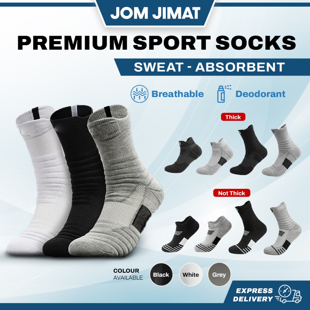Sport Socks Anti Slip Sarung Kaki Breathable High Quality Running ...