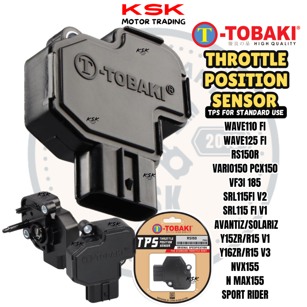 TOBAKI THROTTLE POSITION SENSOR STANDARD TPS MOTOR Y15 Y16 NVX NMAX ...