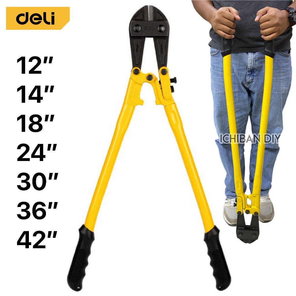 DELI Bolt Cutter 12" 14" 18" 24" 30" 36" 42" Heavy Duty Steel Clipper ...