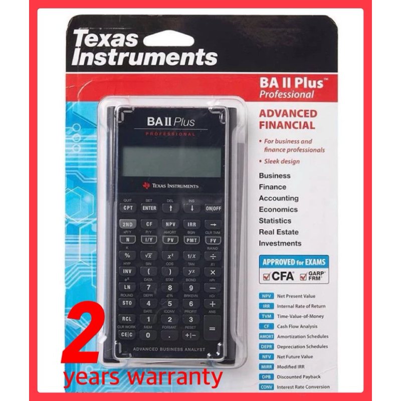 🔺Texas Instruments BA II Plus Professional Financial Calculator with ...