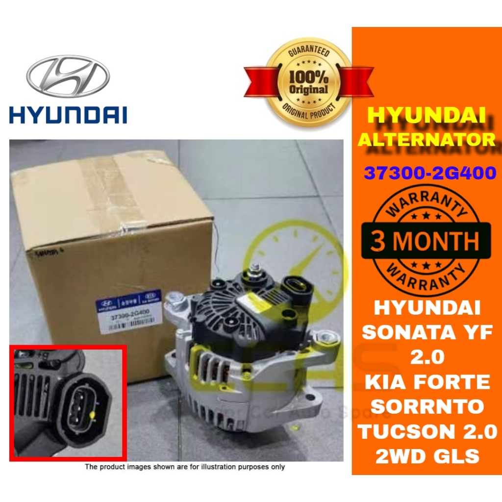 100％ ORIGINAL ALTERNATOR HYUNDAI SONATA YF 2.0 / KIA FORTE /SORRNTO ...